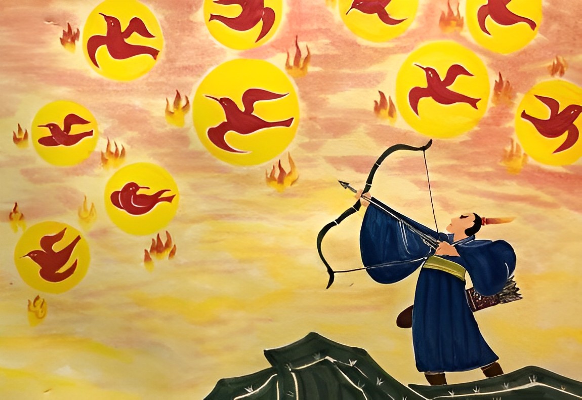 Chinese Sun Myths - Hou Yi Shoots the Sun | 中讀網