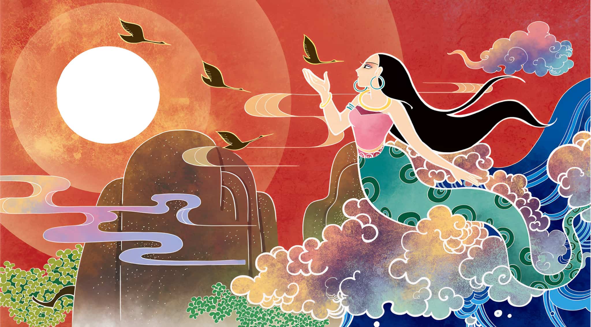 Chinese Creation Myth - Nüwa Creates Humans | 中讀網